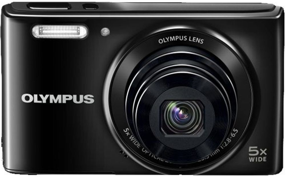 Olympus Stylus VG-180 16-Megapixel 5X 26mm Wide Optical Zoom 2.7 Inch LCD - Black