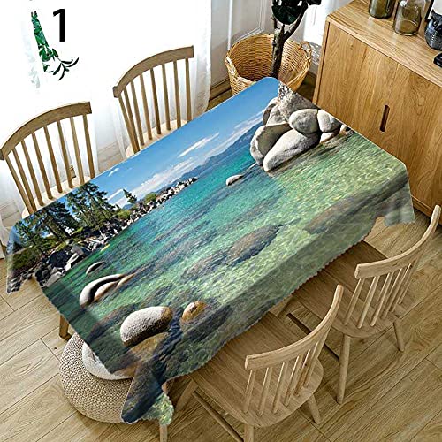 MLQL Home Decor Natural Floral Pattern Table Cover Christmas New Year Tablecloth Wedding Decor Home Fireplace Countertop A10 140x210cm
