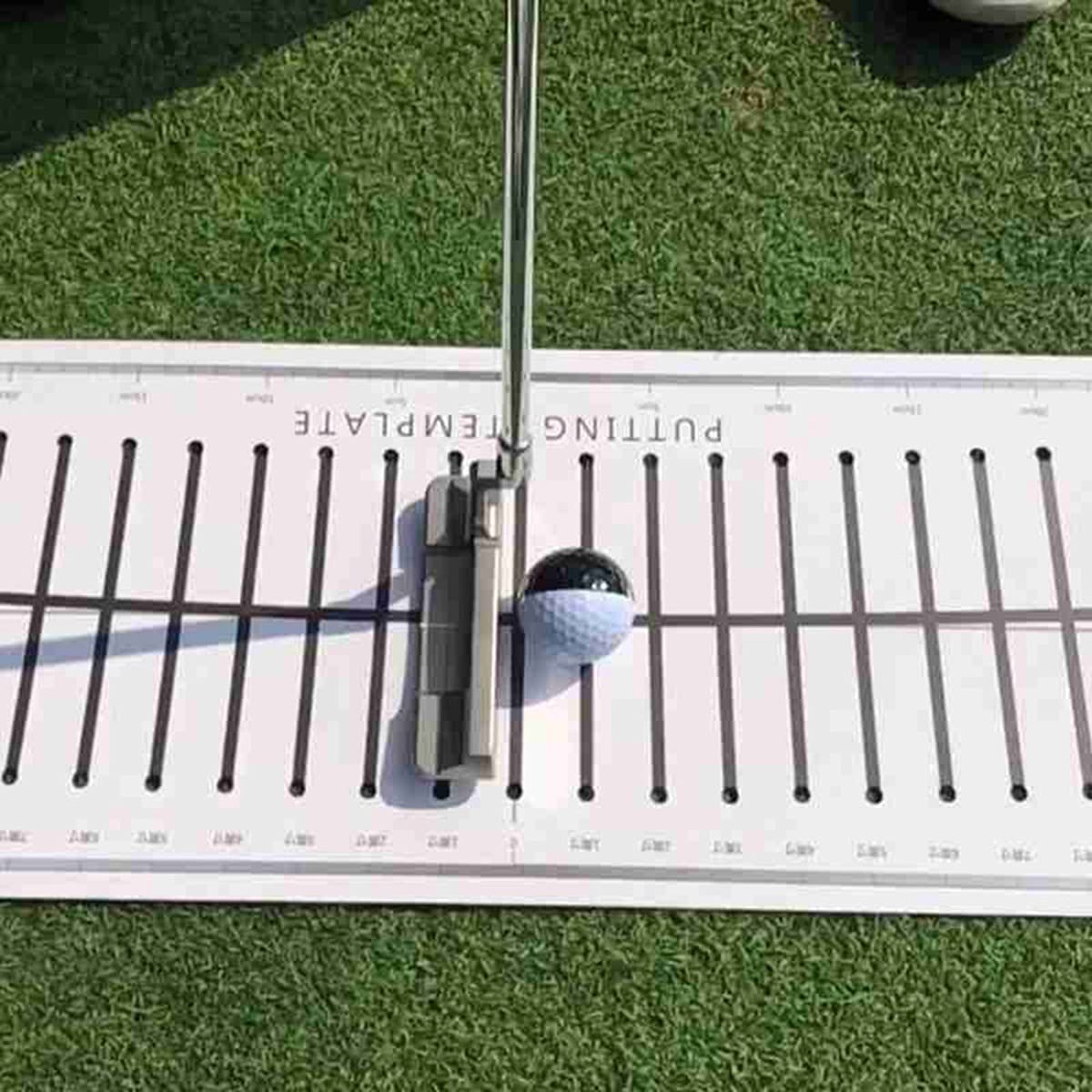QONIA Golf Putter Putting Mat Trainer Indoor Putting Green Pad Equipment Golf Hitting Aids Blanket Kit