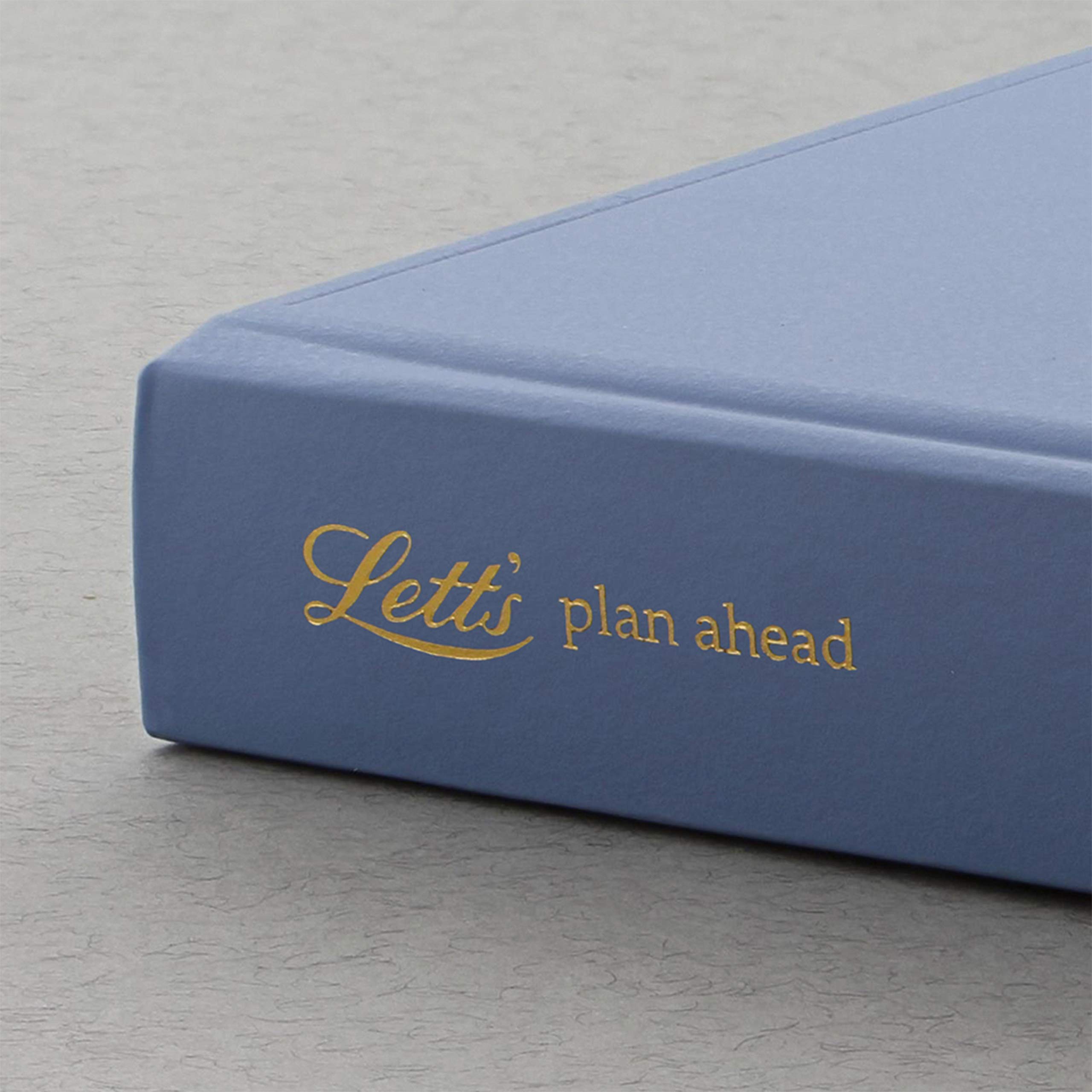 Letts Icon A5 5 Year Diary, Cream Paper, 384 Pages, 8.25 x 5.75 x 0.75 Inches, Blue (B090025)
