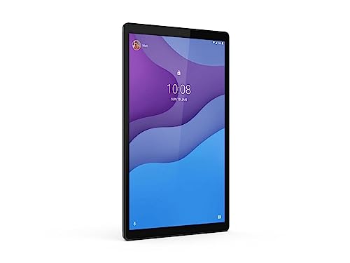 Lenovo Tab M10 10.1" HD (2nd Gen) Touch Tablet, MediaTek Helio P22T, 32GB Storage, 3GB Memory, Wi-Fi, Bluetooth, Iron Grey, Android 10 + Accessories (Renewed)