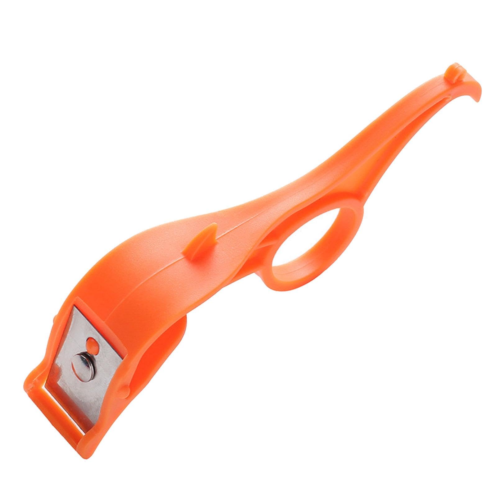 KLKCMS Orange Peeler Fruit Peeler Kitchen Tools Fruit Peel Remover Fruit Peeling Tool Potatoes Peeler for Camping Home Restaurant Grocery, Orange