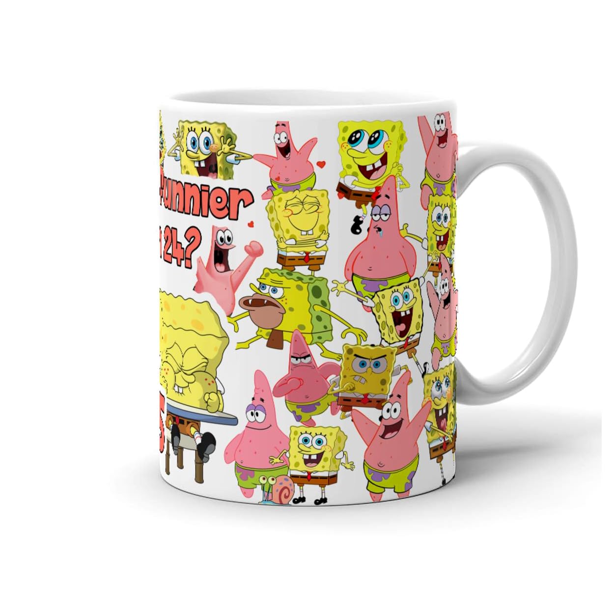 TIAZEA Coffee Mug What Birthday Is Tea Funnier Ceramic Than Cups 24 Christmas 25 11 Oz Mugs Gifts For Christmas Presents, White