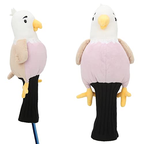 QSTNXB Golf Headcover, Soft Lining Animal Golf Club Head Covers, Cute Look Golf Driver Head Covers, Professional Protection Driver Cover, for Golf Course(Pink)