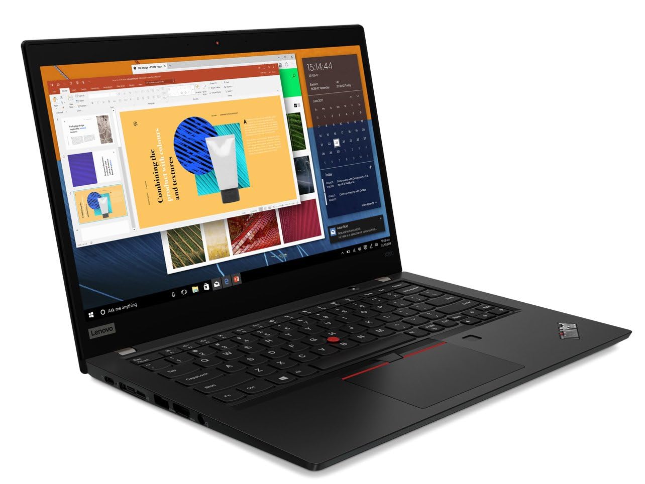 Lenovo ThinkPad X390 Slim and Light Laptop, 13.3in Core i7-8665U Notebook, 16GB Memory, 512GB PCIe Solid State Drive, Fingerprint, Webcam, Wi-Fi, Win 10 Professional, Black (Renewed)