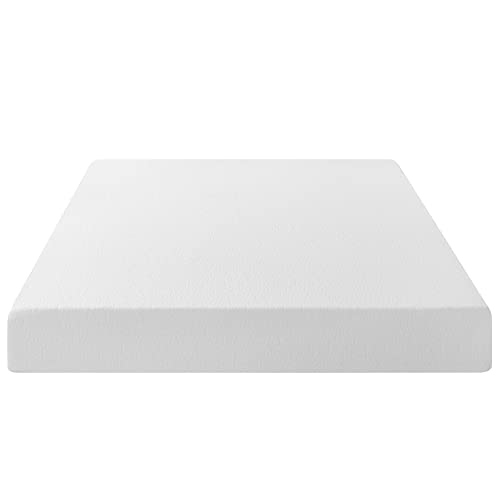 Zinus 8โ Green Tea ActivFresh(R) Memory Foam Mattress, Bed-in-a-Box with Compact WONDERBOX Packaging, CertiPUR-US(R) Certified, Twin,White
