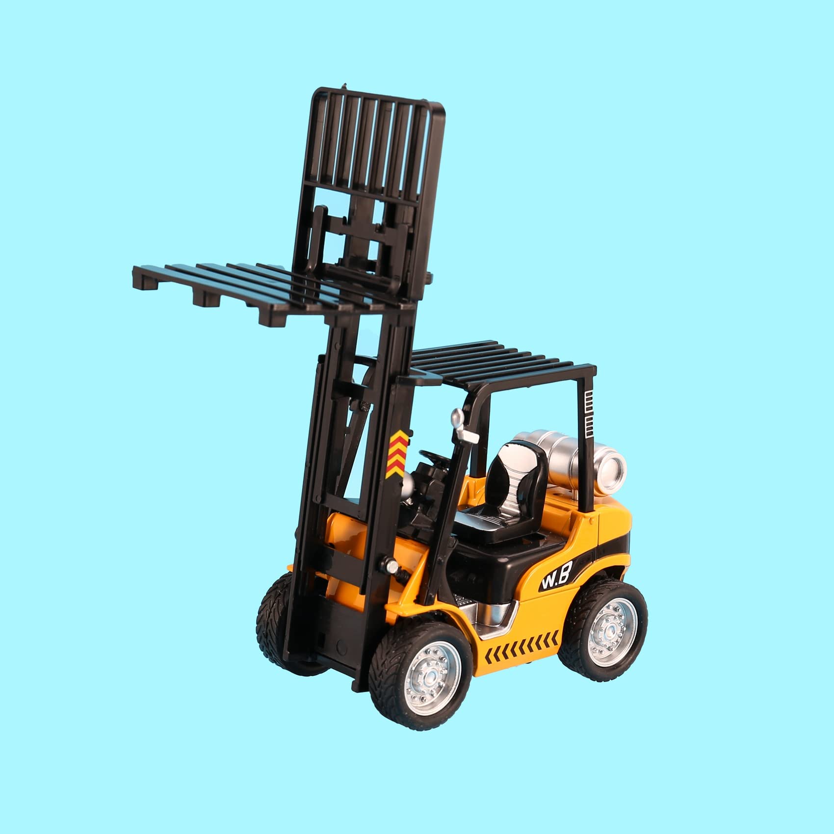 Nemeae 1:24 Construction Forklift Boy Toys with Pull Back Function Sound Light for Box