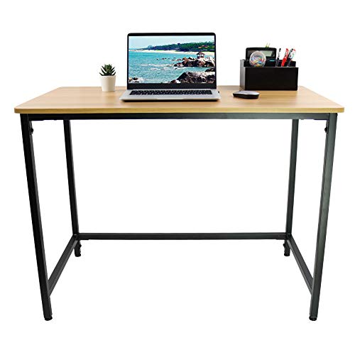 KKTONER Computer Office Desk 39.4" Modern Simple Computer Table Study Writing Desk for Home Office(Natural)