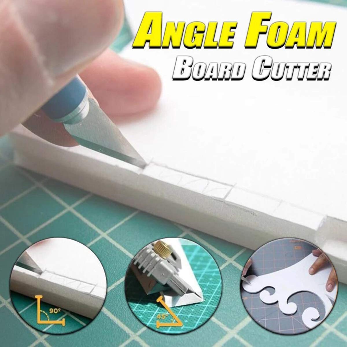 Mat Board Cutter 45 & 90 Degree Angle Carboard Cutter for Art Picture Framing Foam Board