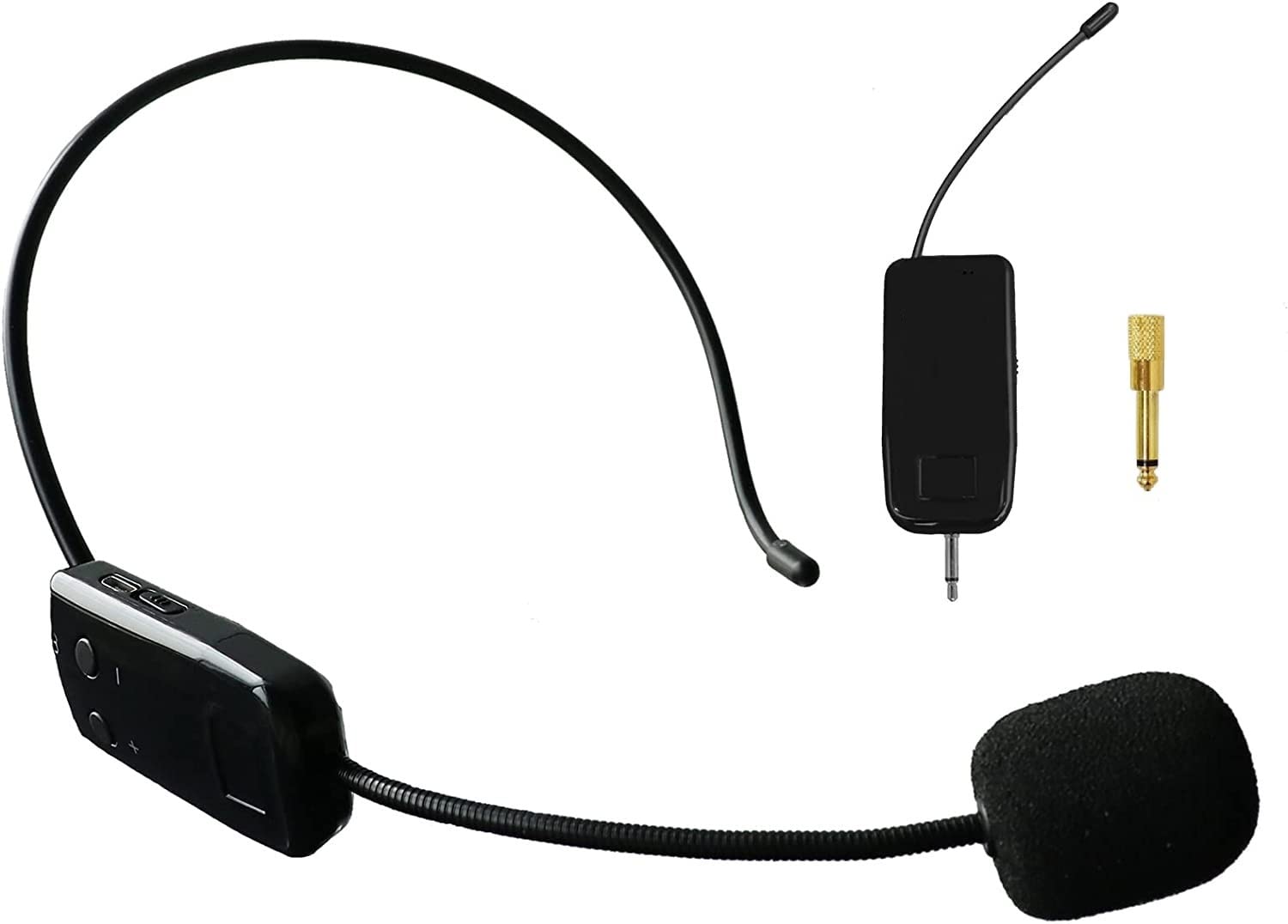 MICVISTA Wirelss Microphone Headset,160 ft Range,2.4G Wireless Headset Microphone,for Mic Speakers,Amplifier,PA Systems