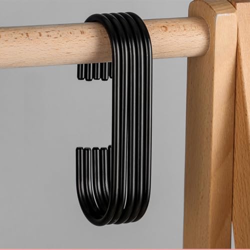 ZAAWUUT 6 Inch Metal C-Shaped Hook,8-Pack Large Closet Organizer Hooks,Aluminium Alloy Lightweight Hanger Hooks for Pot Rack,Closet Rod,Towel Bar