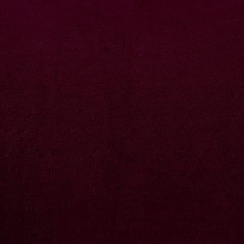Texco Inc Rayon Spandex Jersey Knit (220 GSM)-Maternity Apparel, Home/DIY Fabric, Burgndy New 2 Yards