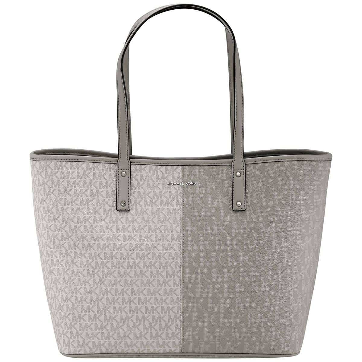 Michael Kors Carter Large Open Tote Aluminum/Pearl Gray One Size