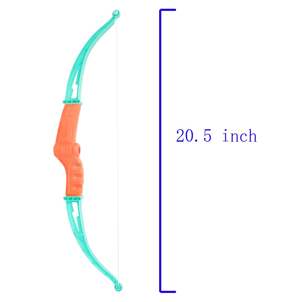 Metal Dragon 77th 20.5inch Heavy-Duty Archery Set Include 2 Bows 2 Quivers 10 Suction Cup Arrows for Outdoor Game Simulation Hunting Cosplay Costumes