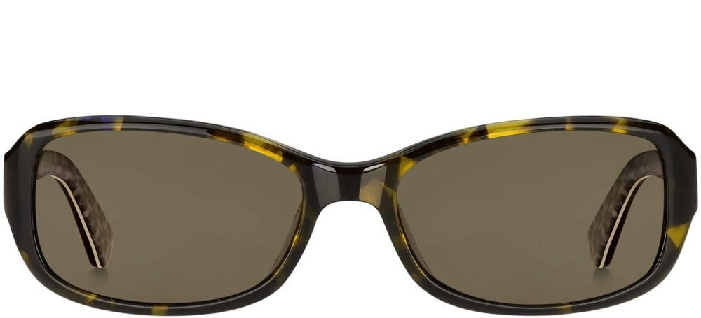 Kate Spade New York Women's Paxton2/S Polarized Rectangular Sunglasses, Havana Pattern, 53mm, 17mm