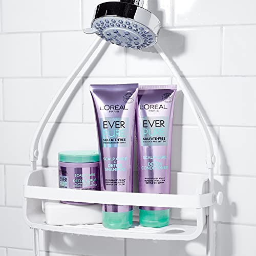 L'Oreal Paris EverPure Scalp Care + Detox Sulfate Free Shampoo & Conditioner, 8.5 Ounce (Set of 2)