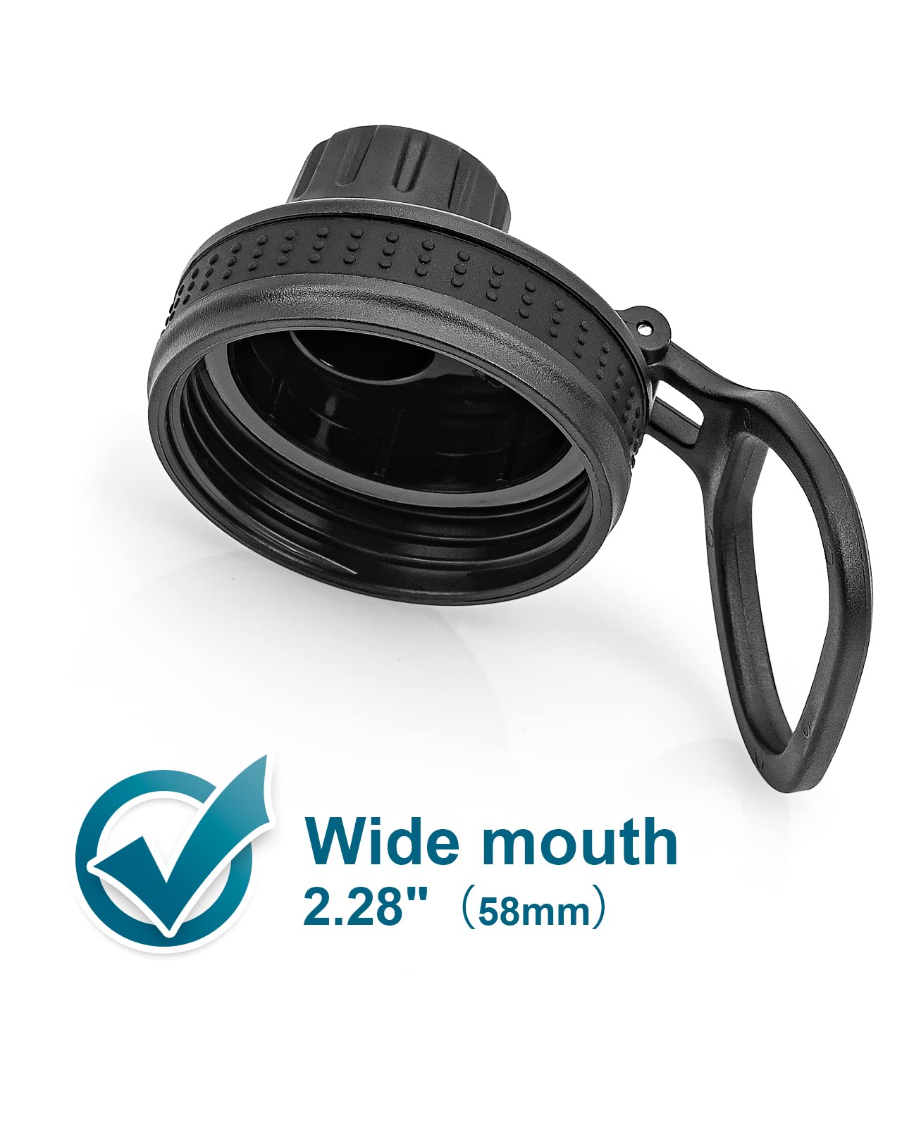 koodee Spout Replacement Lid Fit for Hydro Flask Wide Mouth Water Bottle, Replacement Lid for 12 oz-64 oz Water Bottles, BPA Free