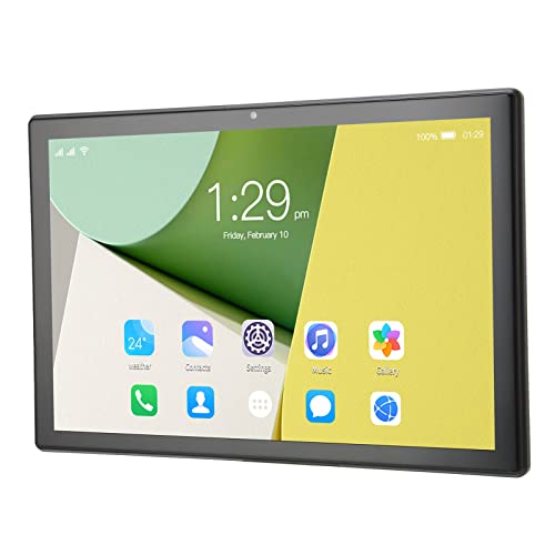 MAVIS LAVEN Calling Tablet, 100-240V Supports Fast Charging Octa Core Processor Black Tablet 8MP Front 16MP Rear 5G WiFi for Reading for Android 12 (US Plug)