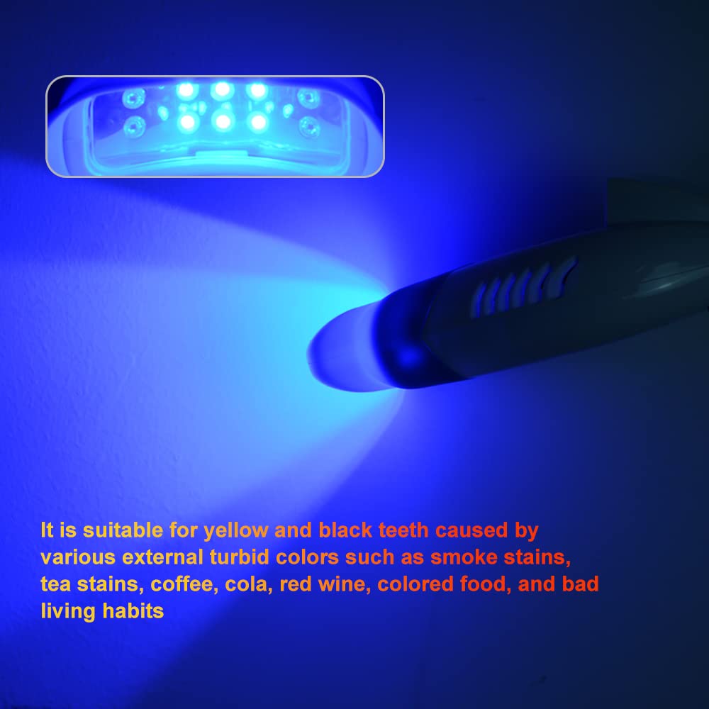Teeth Whitening Light, Teeth LED Whitening Lamp Bleaching with Remote Control Blue/Red/Purple Light 3 Colors (US Warehouse)
