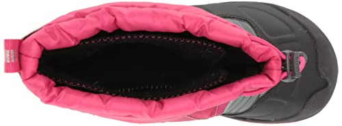 KEEN Snow Troll Insulated Waterproof Pull On Winter Boots, Fuchsia Purple/Silver, 2 US Unisex Big Kid