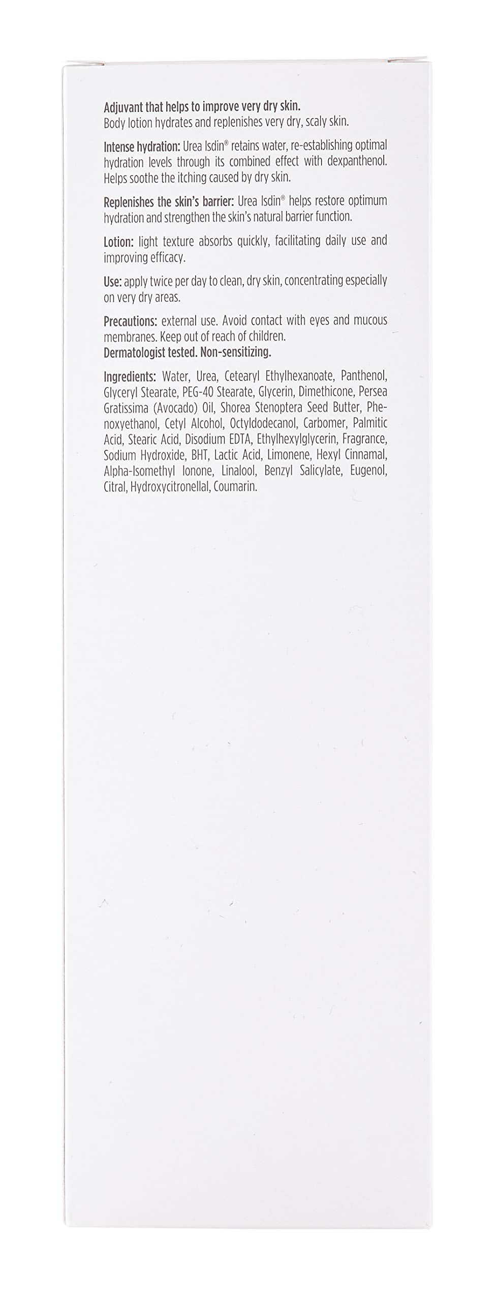 ISDIN Body Lotion Uradin10, 24 Hour Intense Hydration, 10% Urea, Fast Absorbing, Dermatologically Tested, 13.5 Fl Oz