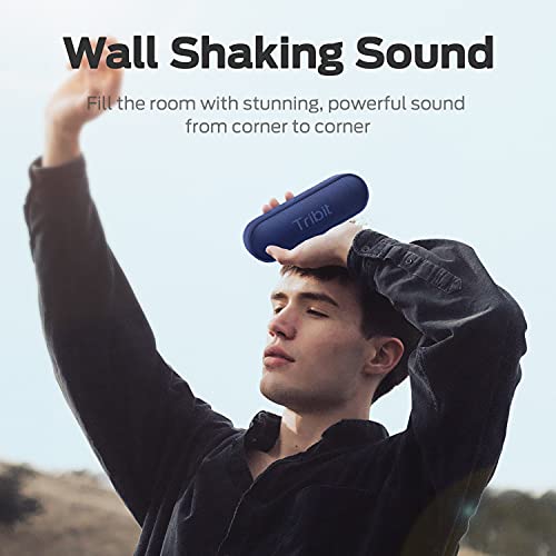 Tribit Upgraded StormBox Pro Black Portable Bluetooth Speaker and XSound Go Blue Bluetooth Speaker