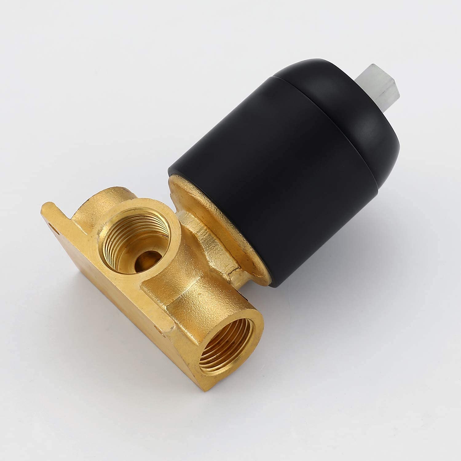 sumerain Wall Mount Bathtub Faucet Black with Waterfall Tub Spout Single Handle with Rough in Valve High Flow