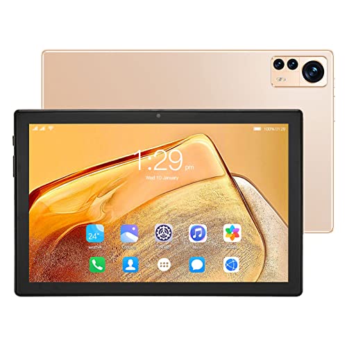 Tablet, 10 Inch IPS Screen Display Kids Tablet, 5G WiFi Tablet PC, 6GB 256GB ROM Dual SIM Dual Speaker, for Portable Entertainment (US Plug 13.5W Maximum)