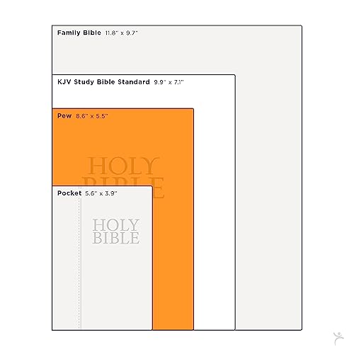 KJV Holy Bible, Pew and Worship Bible Red Letter Edition Hardcover - Ribbon Marker, King James Version, Black