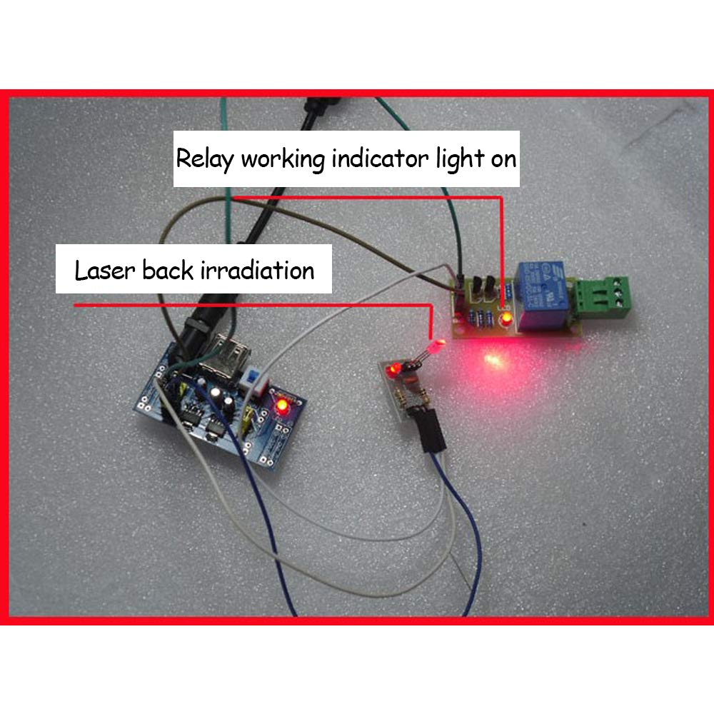 KOOBOOK 5Pcs Laser Receiver Sensor Module Board Non-Modulator Tube for Arduino