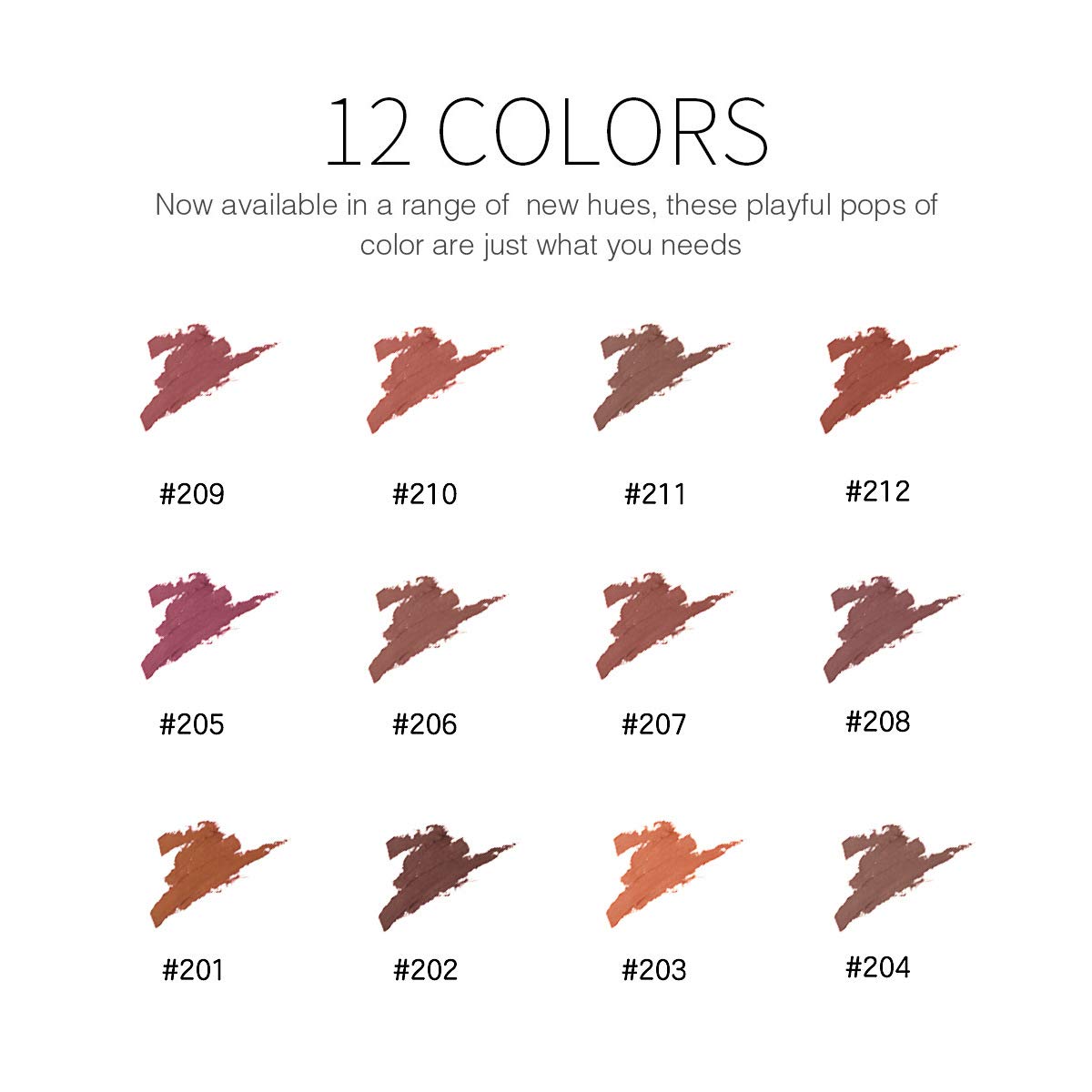 NICEFACE Lip Liner Pencil Set,12 Color Matt Smooth Waterproof lip pencil set lip pencil set, Natural Long Lasting Makeup Lip Liners