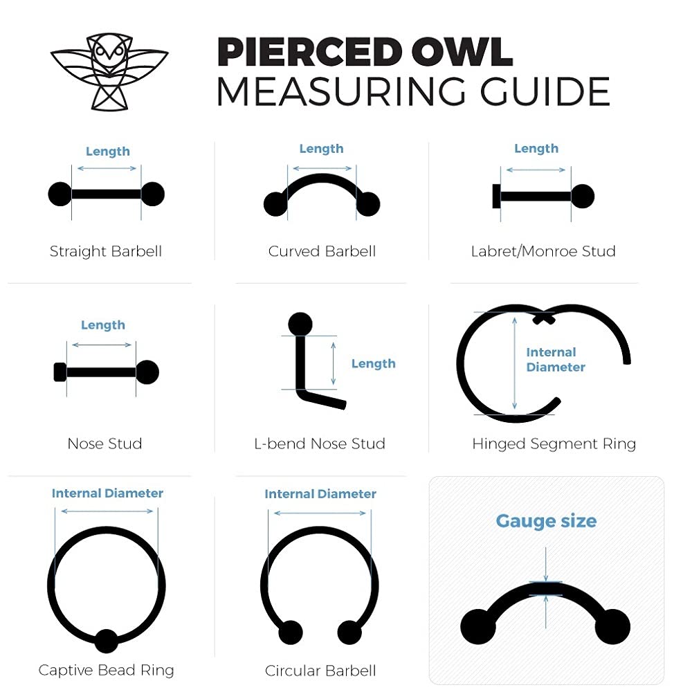 Pierced Owl 14GA F136 Implant Grade Titanium Threadless Convex Base CZ Crystal Marquise and Ball Clusters Floating Belly Button Ring (Clear)