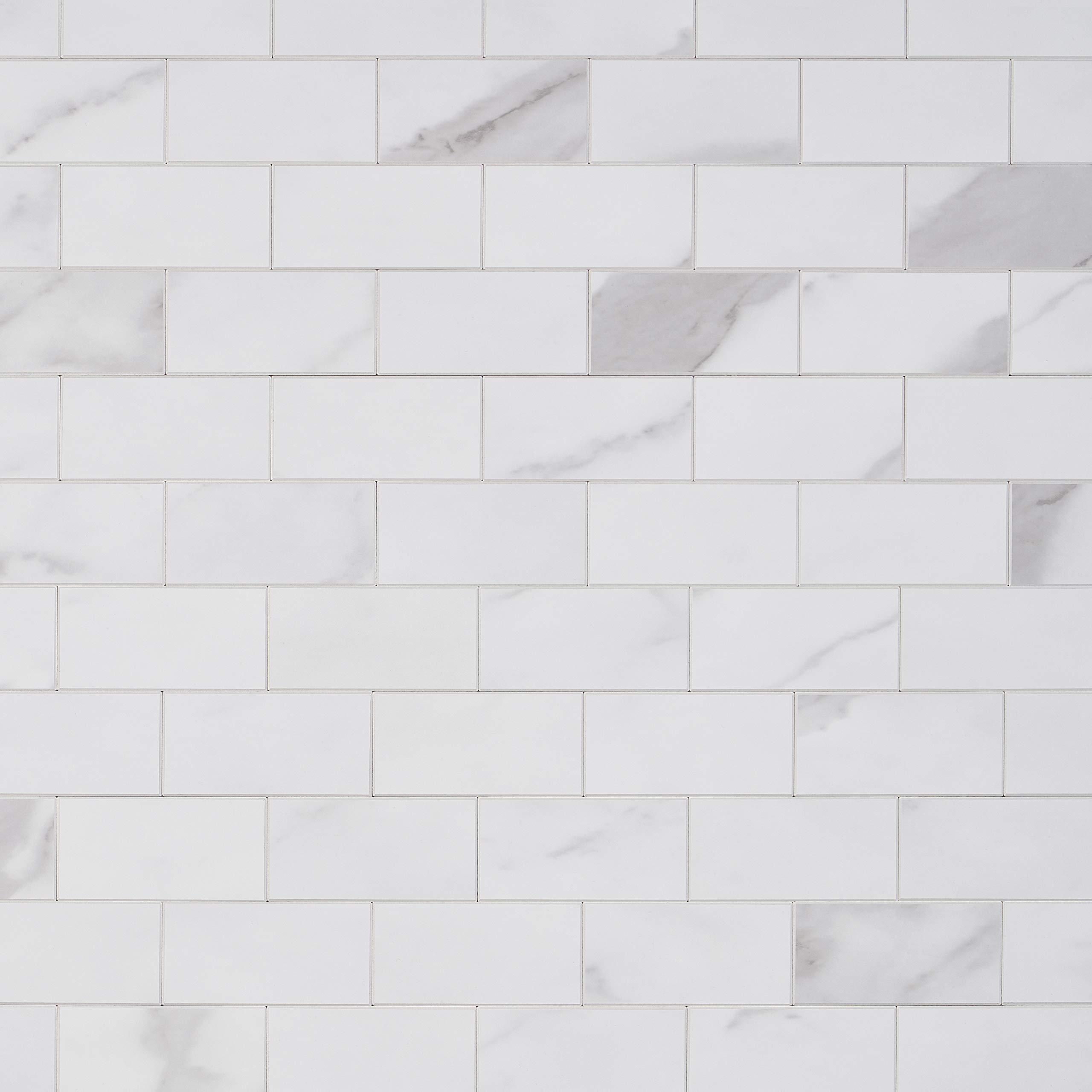 Luxe Core Subway Calacatta 11.81 in. x 11.81 in. SPC Peel and Stick Kitchen, Bathroom, Backsplash Tile (0.96 Sq. Ft. / Sheet)