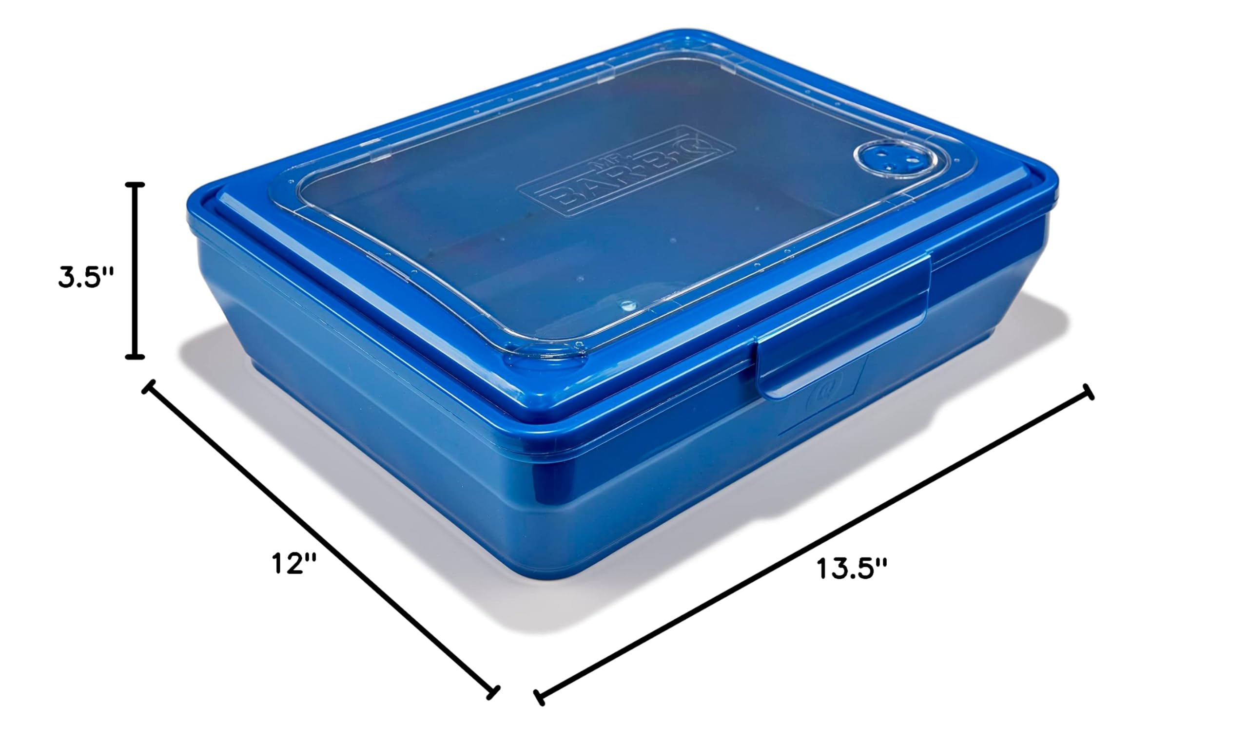 Mr. Bar-B-Q Cook, Carry & Serve Tray for Indoor and Outdoor Cook, Easy Serving with Clear Removable Top