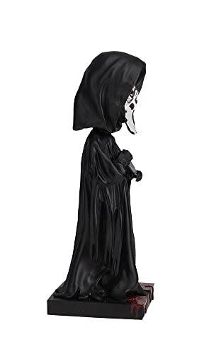 Royal Bobbles Ghost Face with Silver Chrome Mask Collectible Bobblehead Statue
