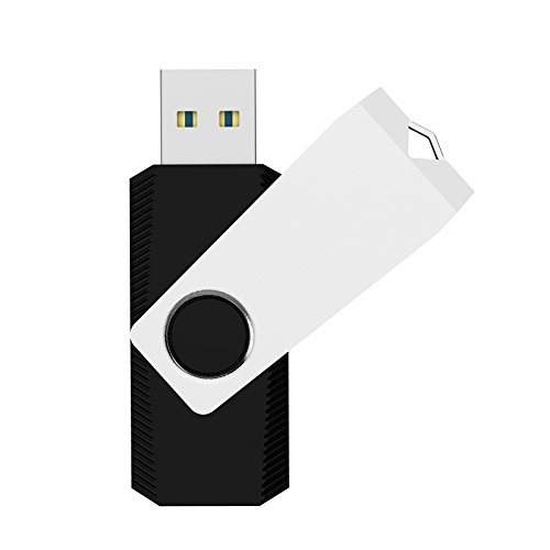 KOOTION 128GB USB 3.0 Flash Drive 128GB Thumb Drive 3.0 USB Drive Swivel Storage Pen Drive Memory Stick (128GB 3.0, Black-Single)