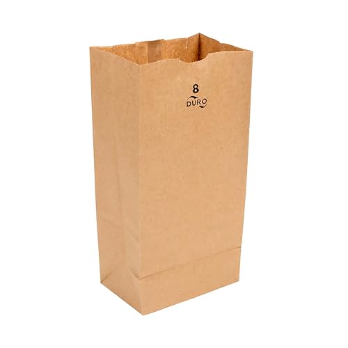 Kraft Paper Bags FSC - MADE IN USA (100ct, 8 lb)