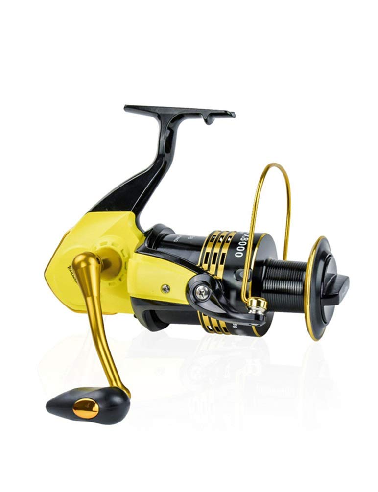 LLJPYX7L Compact Reel Faster line Recovery 10BB Rust-Proof Bearings Interchangeable Left and Right, Suitable for Salt Water and Freshwater Fishing (Color : 9000)