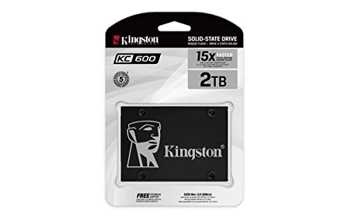 Kingston SSD KC600/2048G 2TB 2.5 Inch SATA3 3D TLC NAND SKC600/2048G
