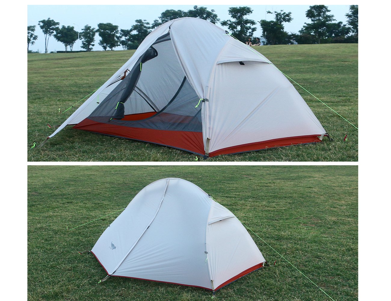 Luxe Tempo Ultralight 1 Person Solo Backpacking Tents (White)