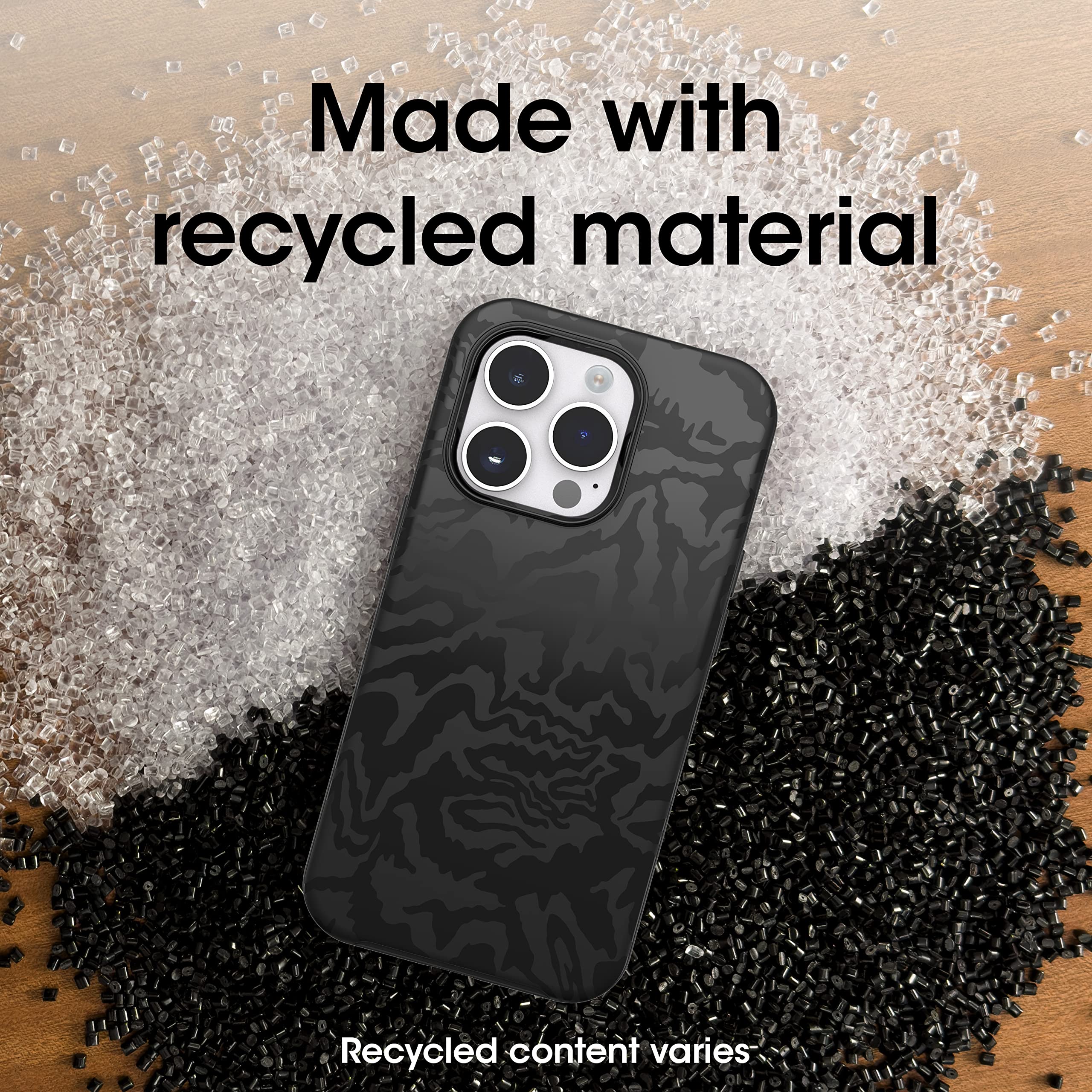 OtterBox Symmetry Series Series+ Graphics Antimicrobial Case with MagSafe for iPhone 14 Pro (ONLY) - Rebel (Black)