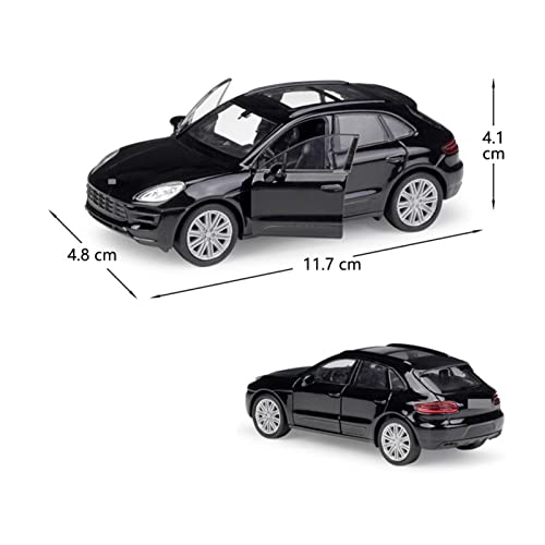 RRBY Exquisite car Model for Porsche Macan Classic Alloy Diecast Pull Back Car Model Cars 1:36 (Color : 2 Blue)