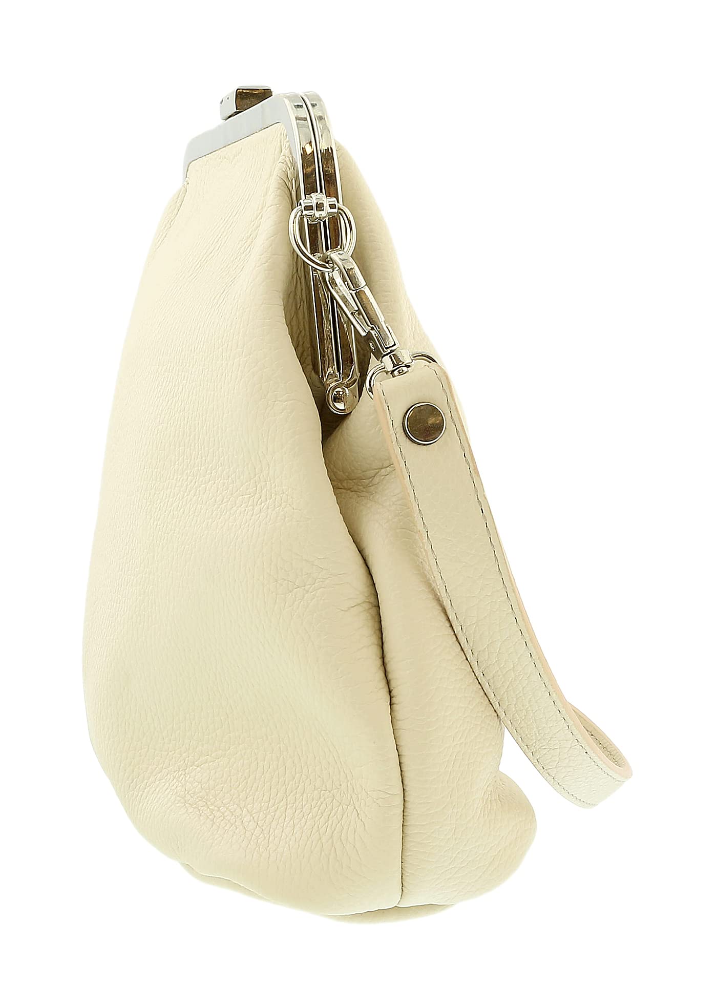 Pierre Cardin Cream Leather Small Vintage Shoulder Crossbody Bag for womens