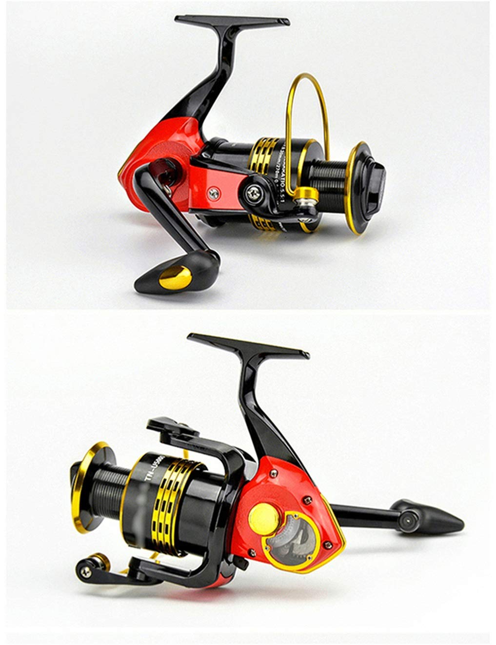 LLJPYX7L Fishing Reel Rust-Proof, Sturdy Frame, 5.5:1 high-Speed Gear Ratio, sunroof Design, Lightweight and Portable Rust-Proof Design, Durable (Color : 1000)