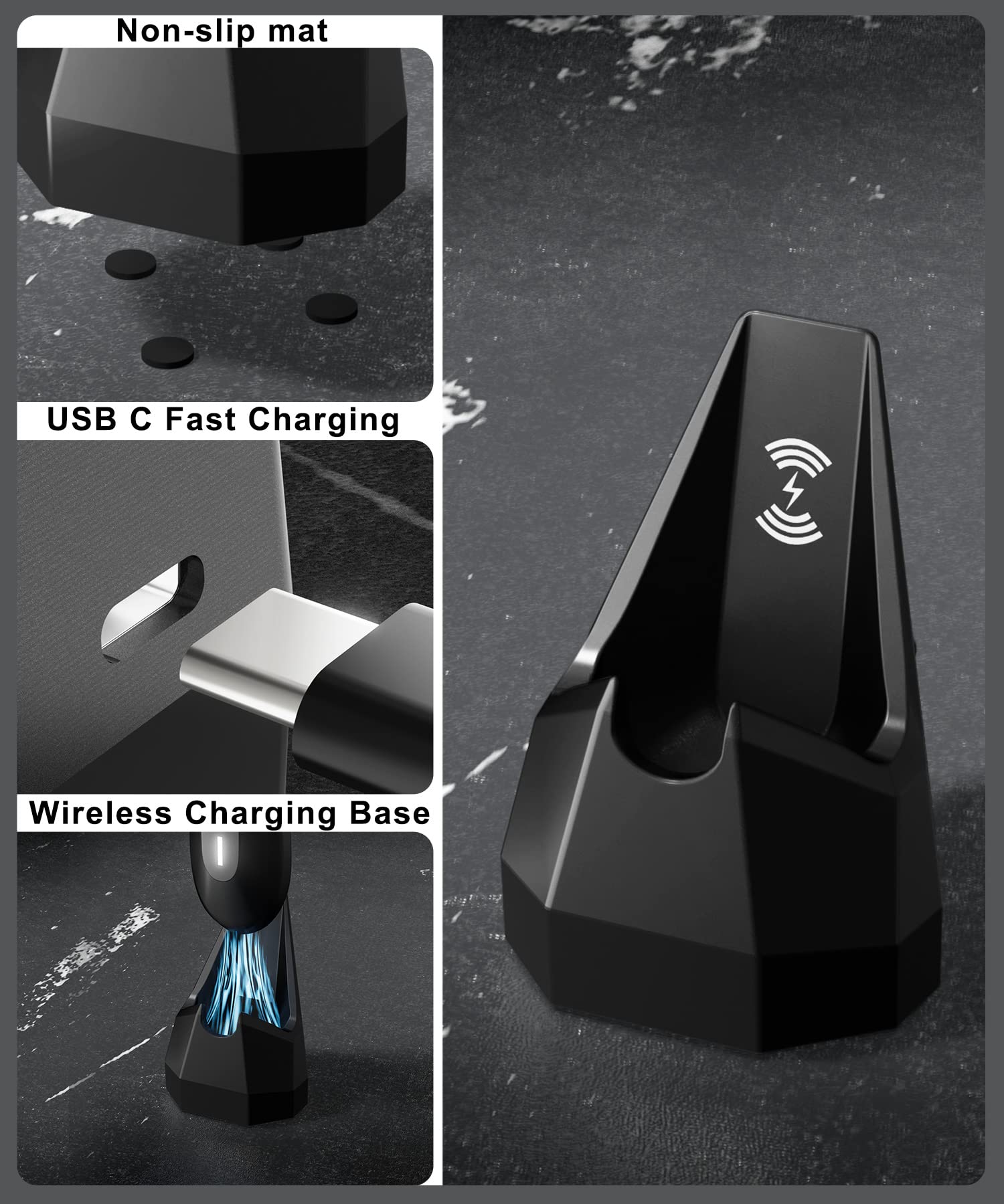 Replacement for MANSCAPED 4.0 Charger Dock with AC Adapter, Wireless Charging Stand Base for MANSCAPED 4.0 Electric Groin Hair Trimmer
