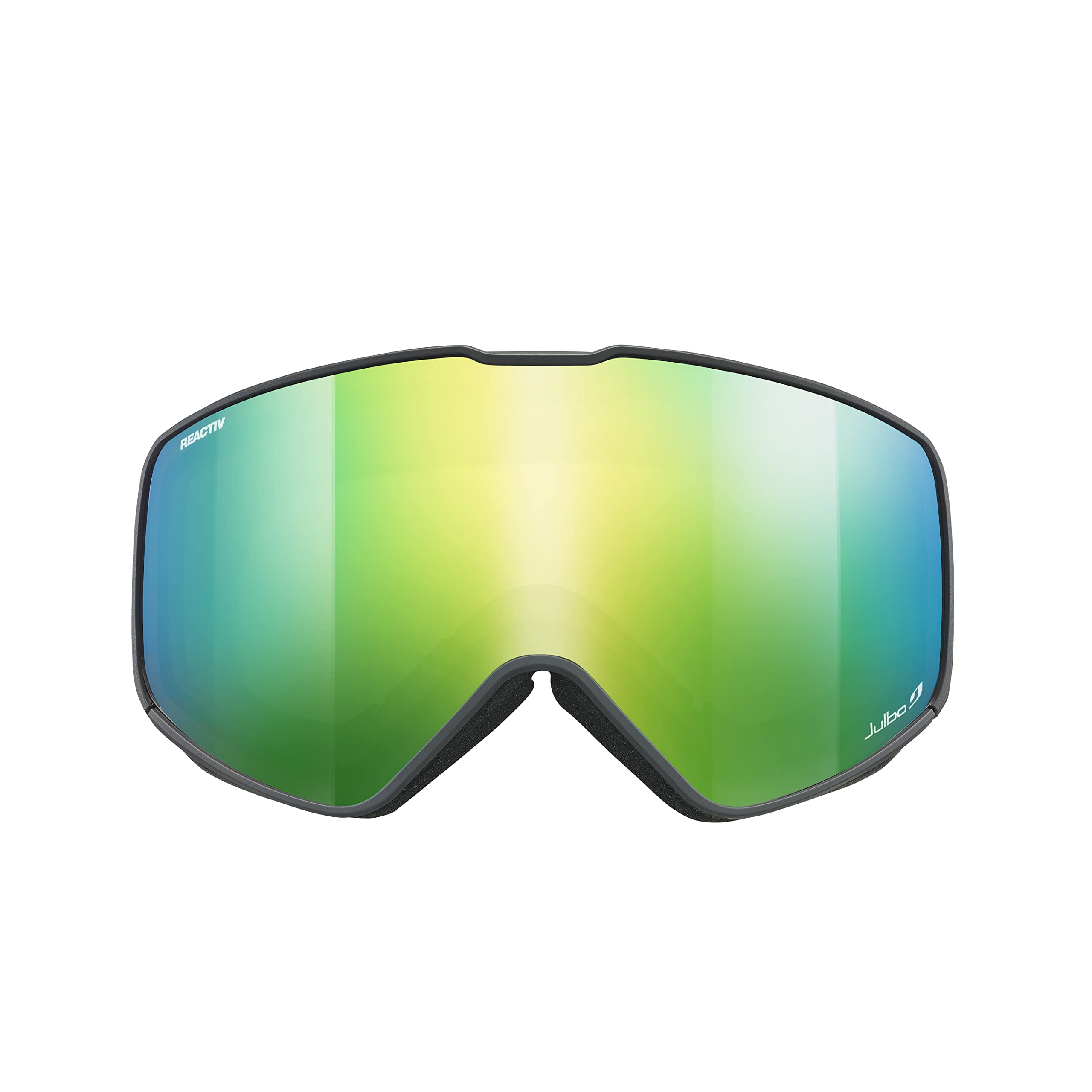 Julbo Cyrius Snow Goggles, Black Frame - REACTIV 1-3 High Contrast Red Lens w/Blue Mirror