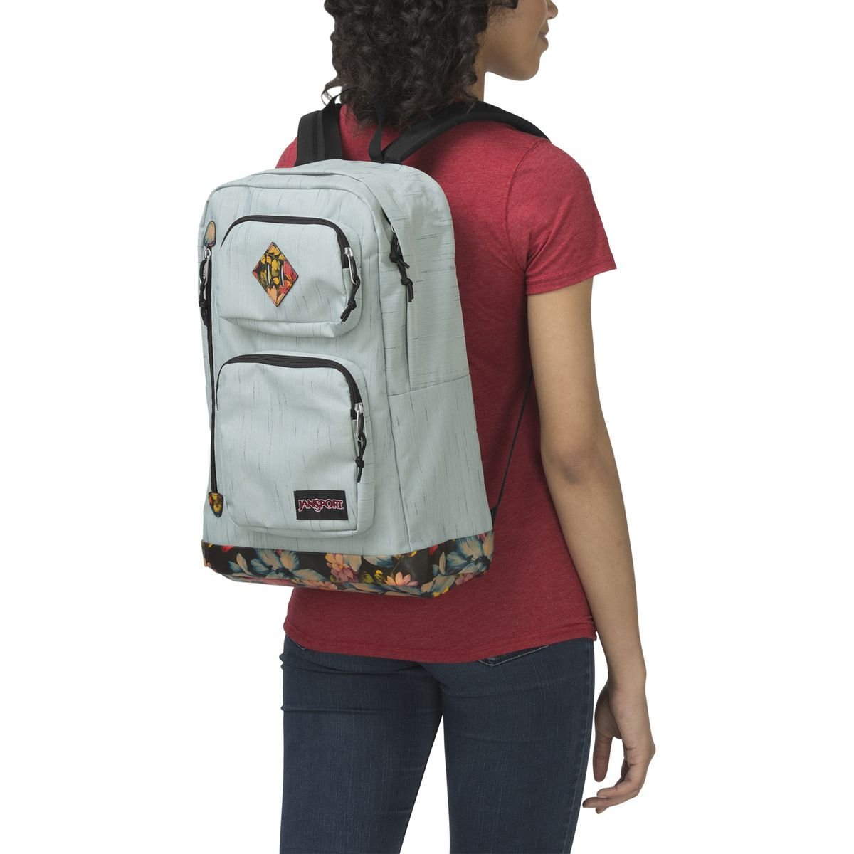 JanSport Houston Laptop Backpack- Sale Colors (Multi Garden Delight)