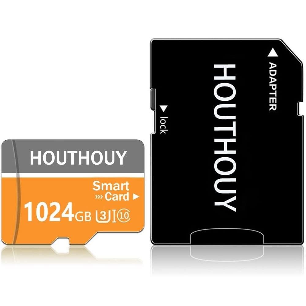 TF Card 1TB Memory Card 1024GB Class 10 High Speed Memory Card with Adapter TF Card for PC,Computer,Smartphone,Tablet,Drone,Dash Camera (Grey-1)