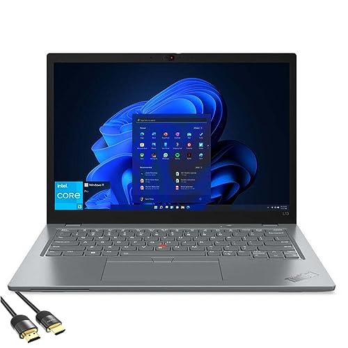 Lenovo ThinkPad L13 Gen 3 Laptop, 13.3" WUXGA IPS, 12th Gen Intel 6-Core i3-1215U (Beat i7-1165G7), 8GB RAM, 256GB PCIe 4.0, WiFi6, Webcam, Thunderbolt 4, Backlit Keyboard, PDG HDMI Cable, Win 11 Pro