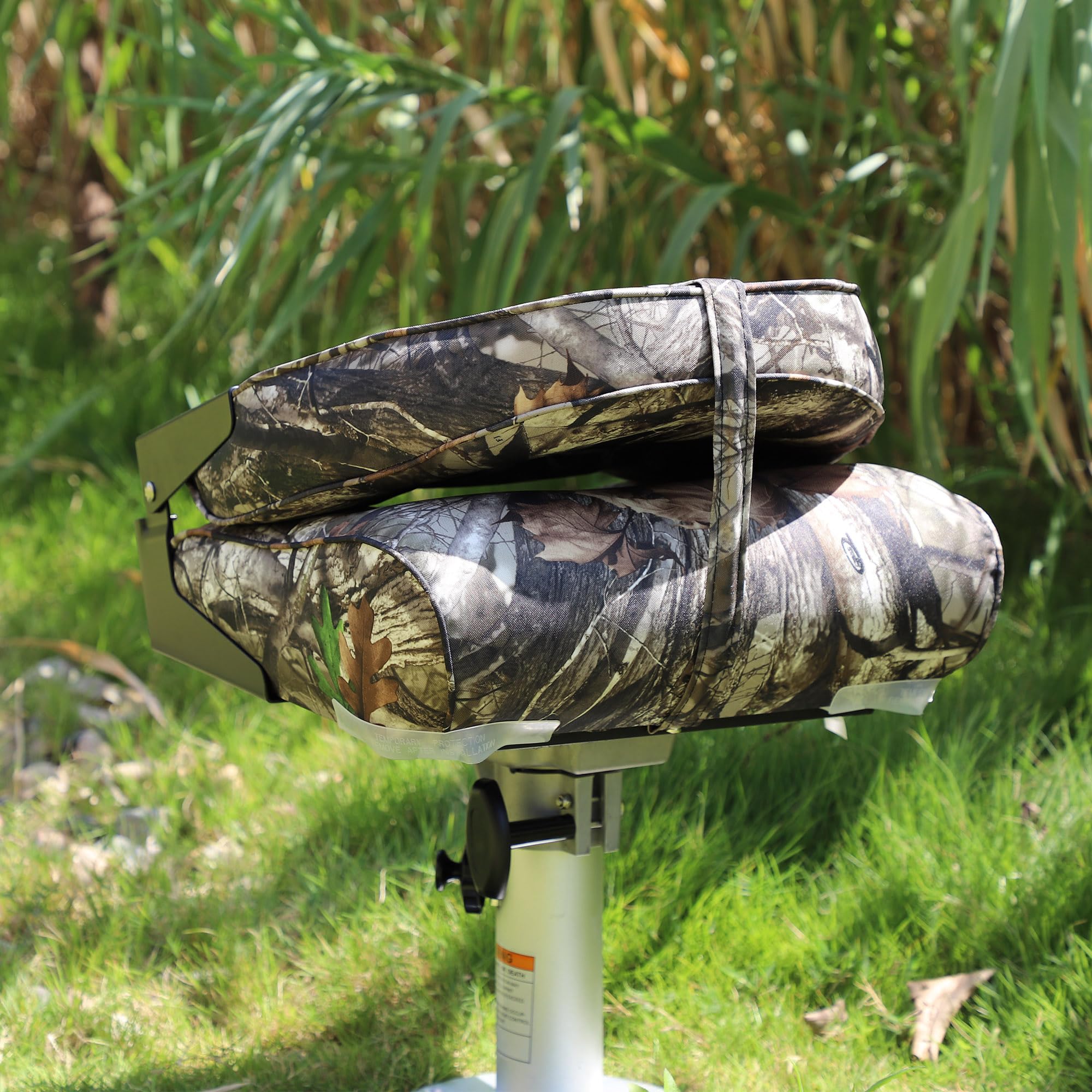 NORTHCAPTAIN High Back Folding Fishing Boat Seat,Stainless Steel Screws Included,Camo,2 Seats